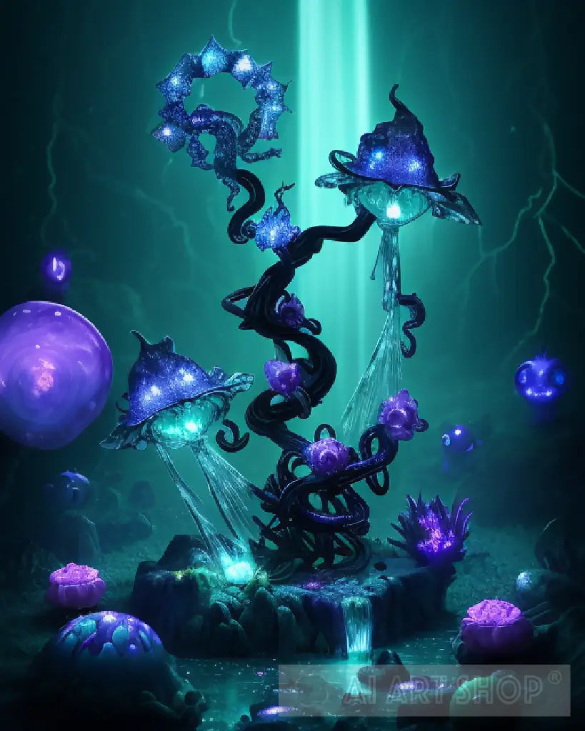 Fantasy, tree, nature, alien world, bizarre, wild