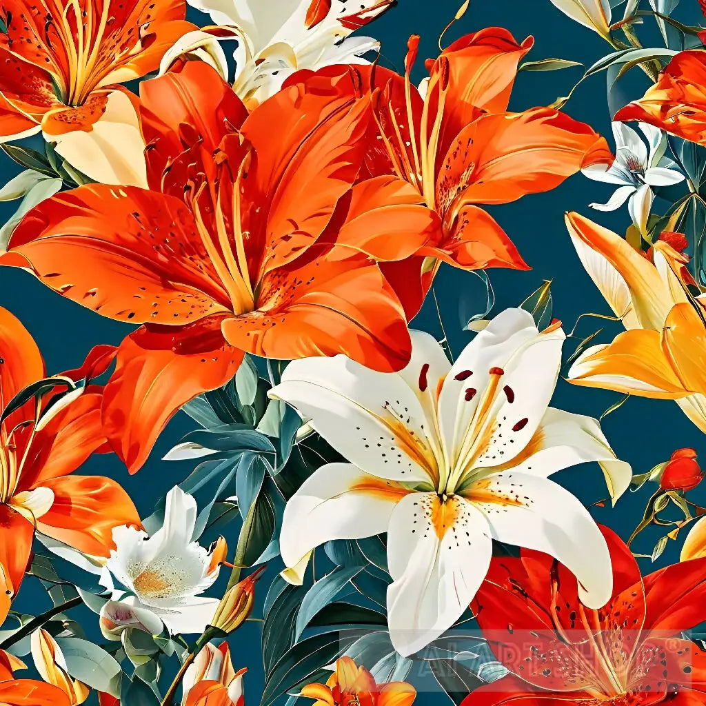 Striking Lilies | AI Art Shop