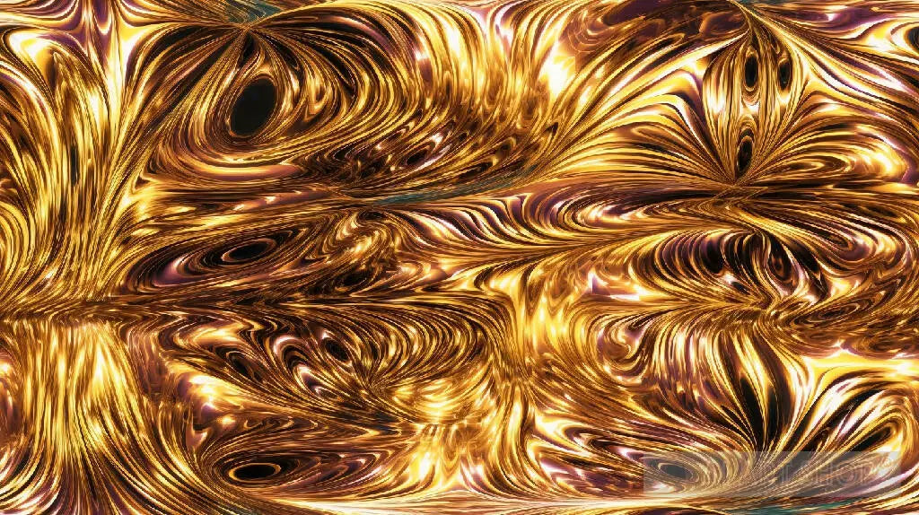 stunningly beautiful flowing liquid gold in seamless and endless pa...