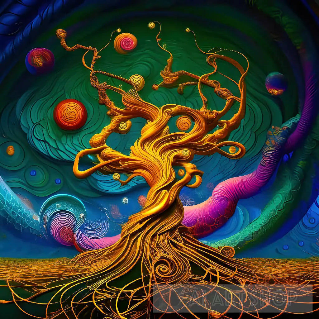 Stylized cosmic tree