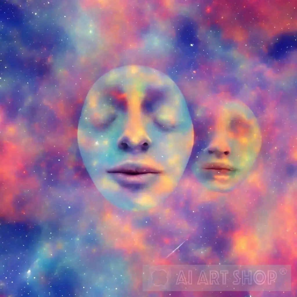 Subconscious Mind Floating in Space