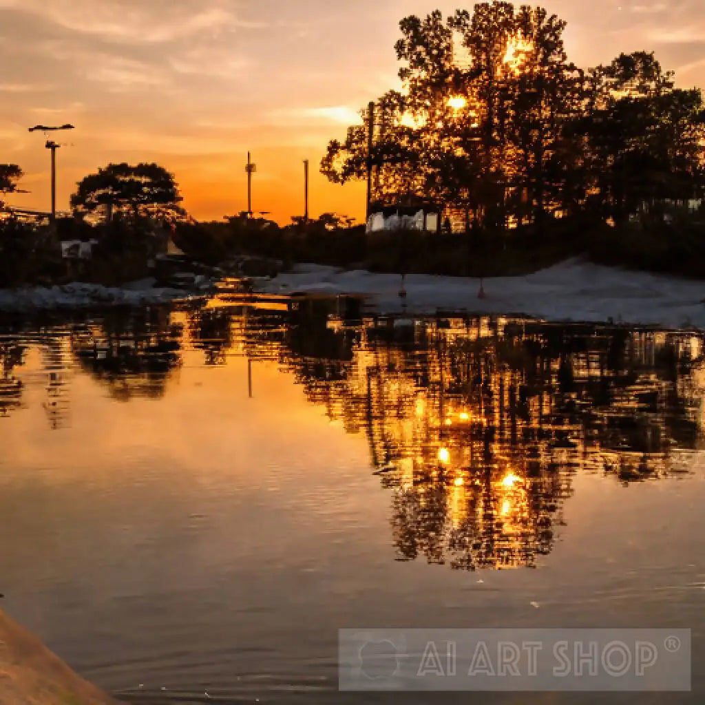 sunset scene