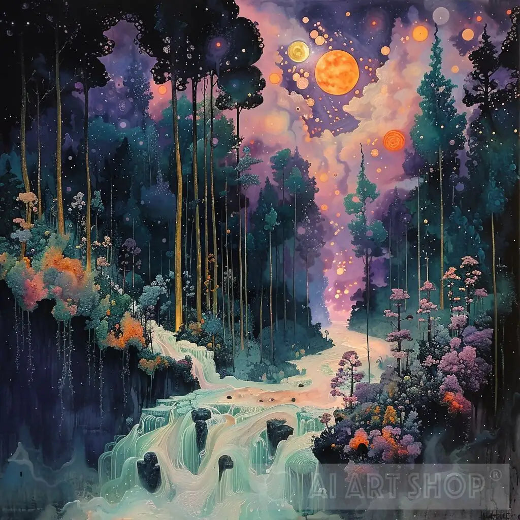 Surreal Mystical Forest - Surrealist Art