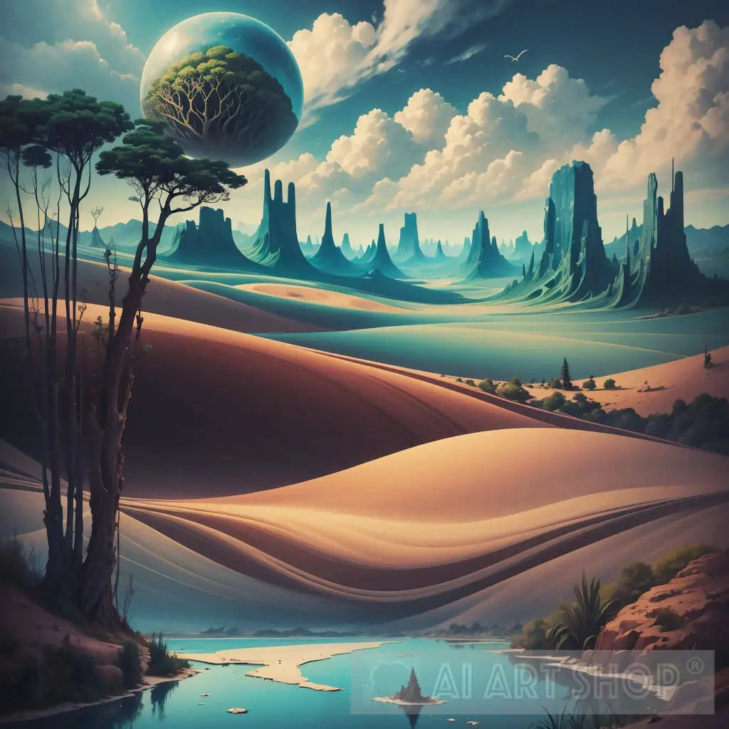 surrealistic, landscape