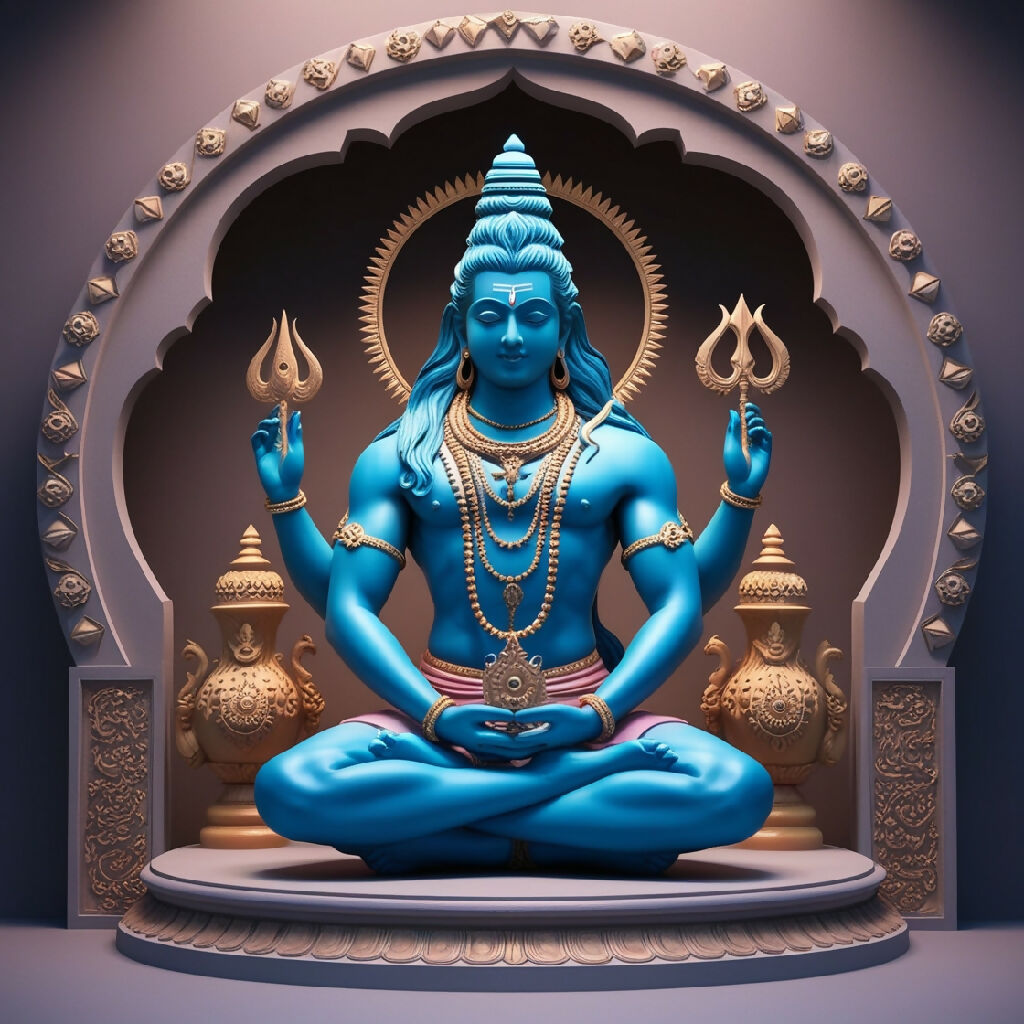 Our Divine Dimensions: 3D Art of Lord Shiva category features a cap...