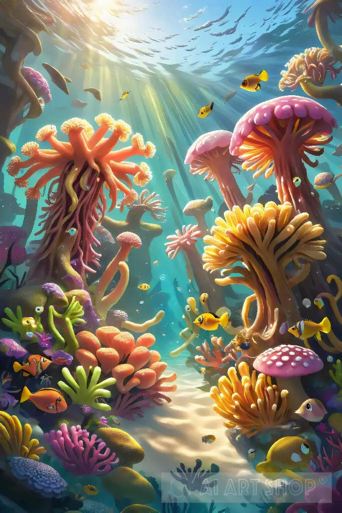 Sylvaria flower, pattern, underwater, nature, design, floral, sea,