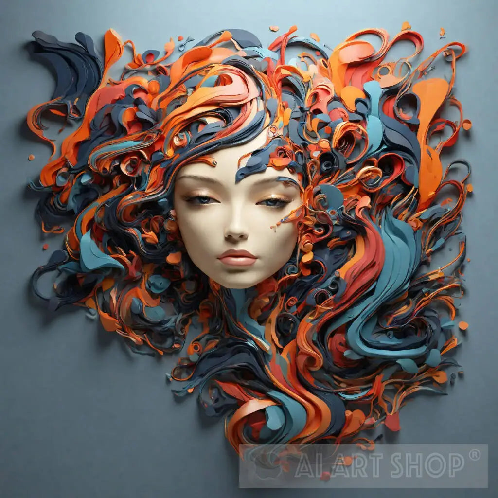 abstract shapes, colors, patterns.