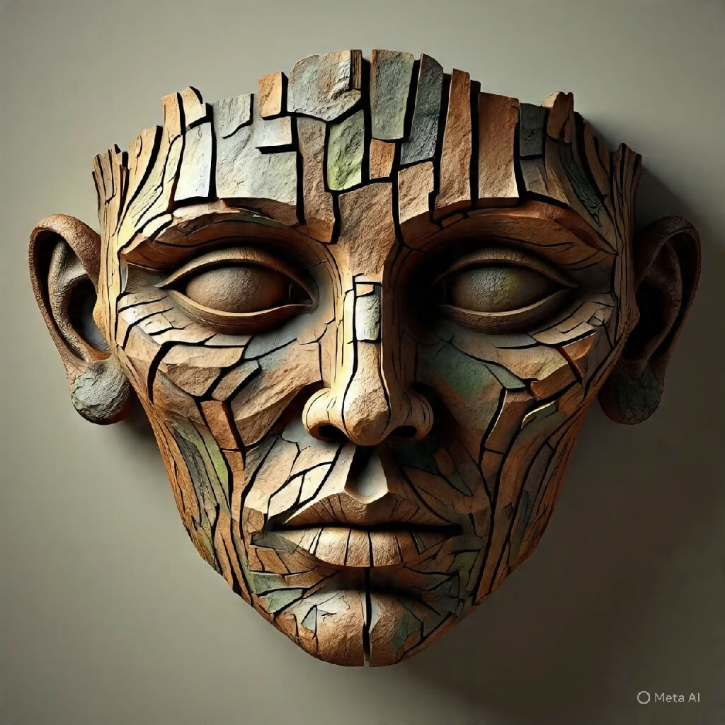 Tree, tree bark, effects,stunning, AI art, tree trunk, animal,