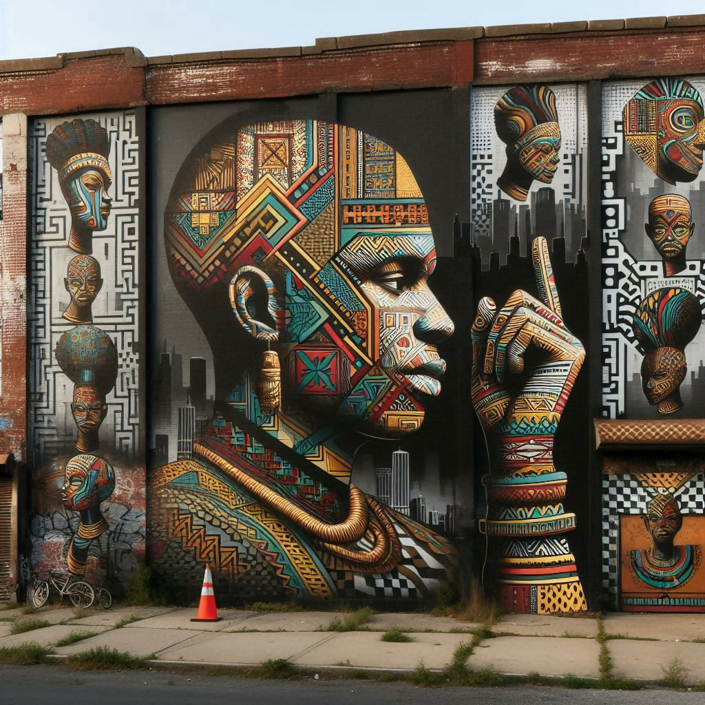 "Urban Scene Artwork, Graffiti Walls, African Patterns Art, Mo...