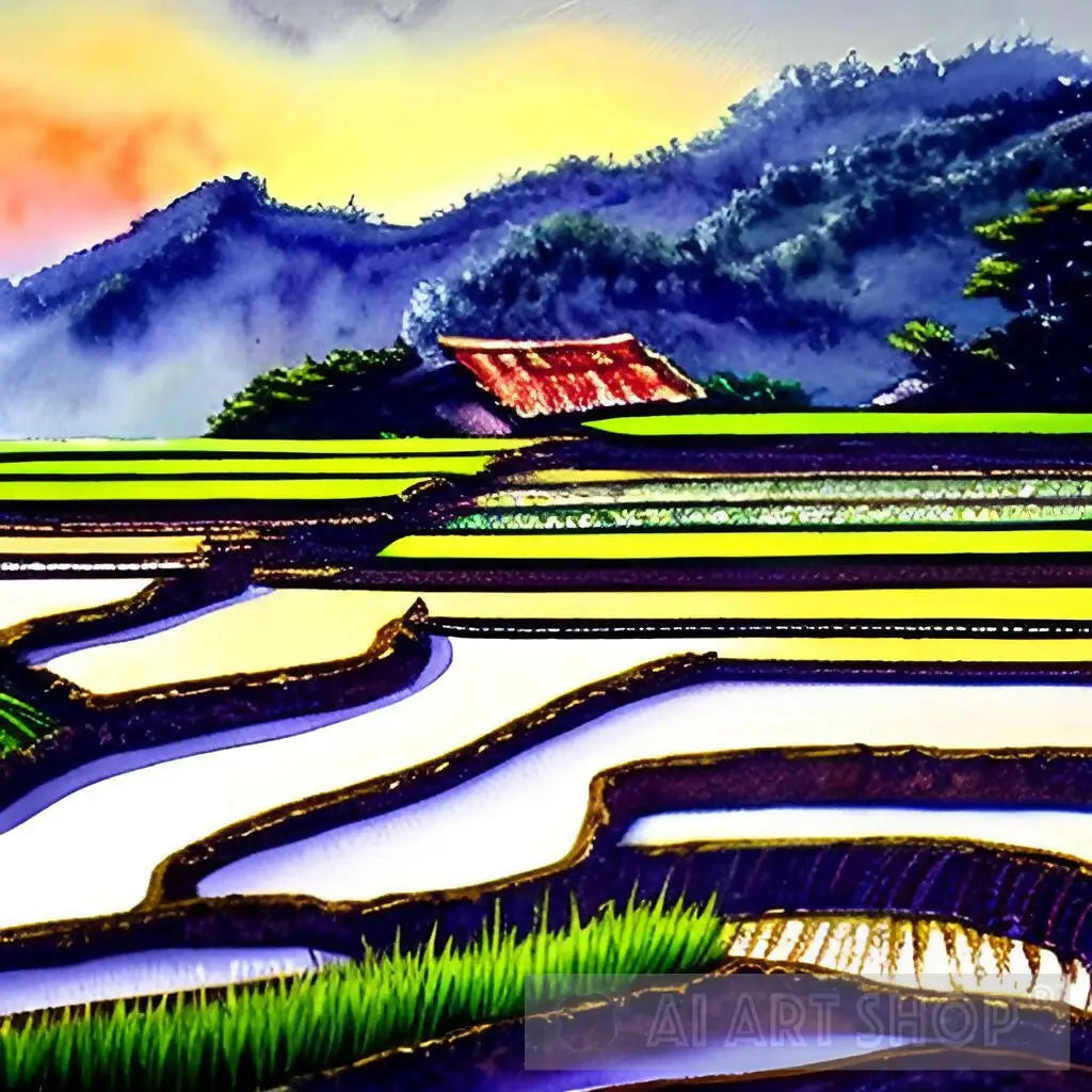 #aiart #taniman #ricefield