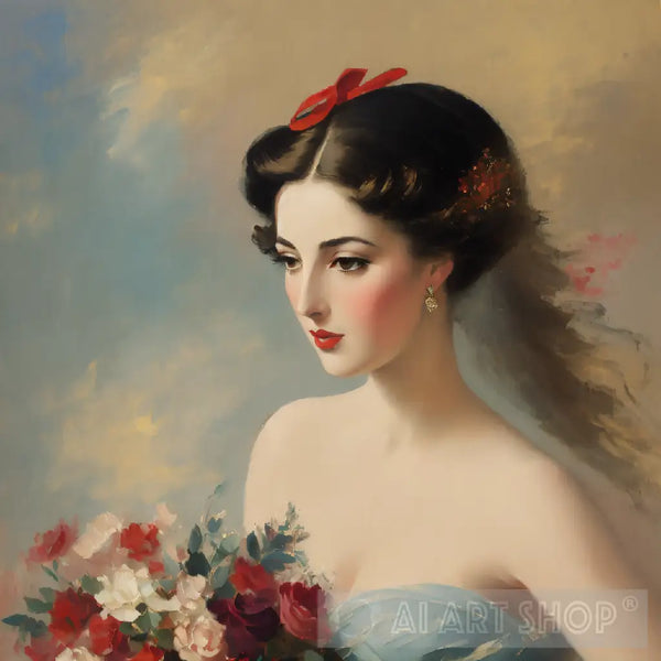 The Adelia - Portrait AI Art By AI Artz | Printable Digital Art