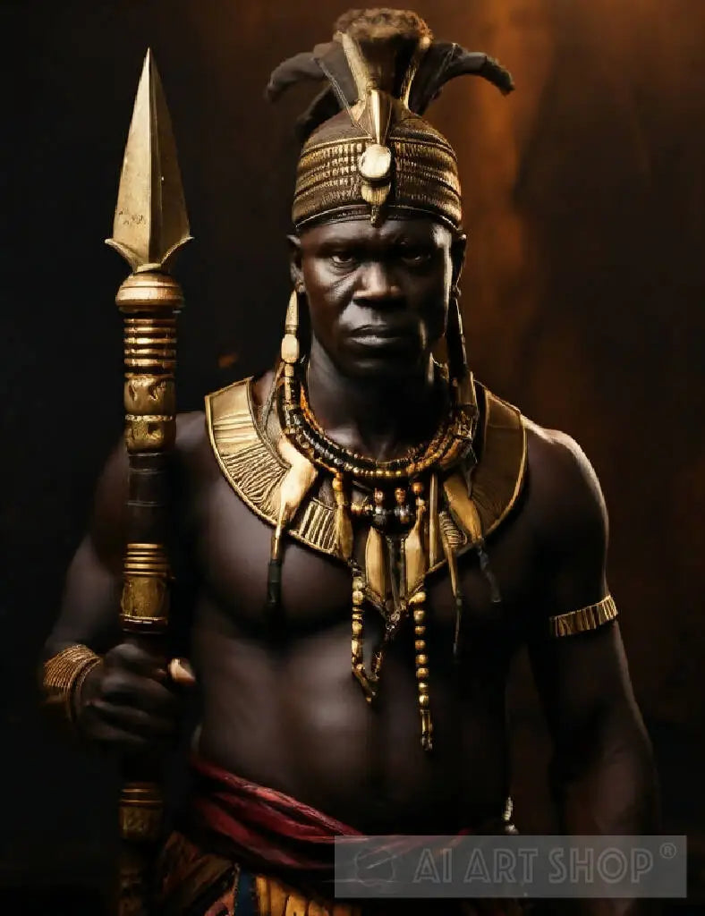AFRICAN,WORRIOR,BLACK,MAN,
