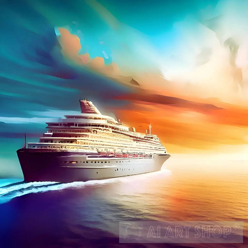 Set sail with stunning cruise ship wall art