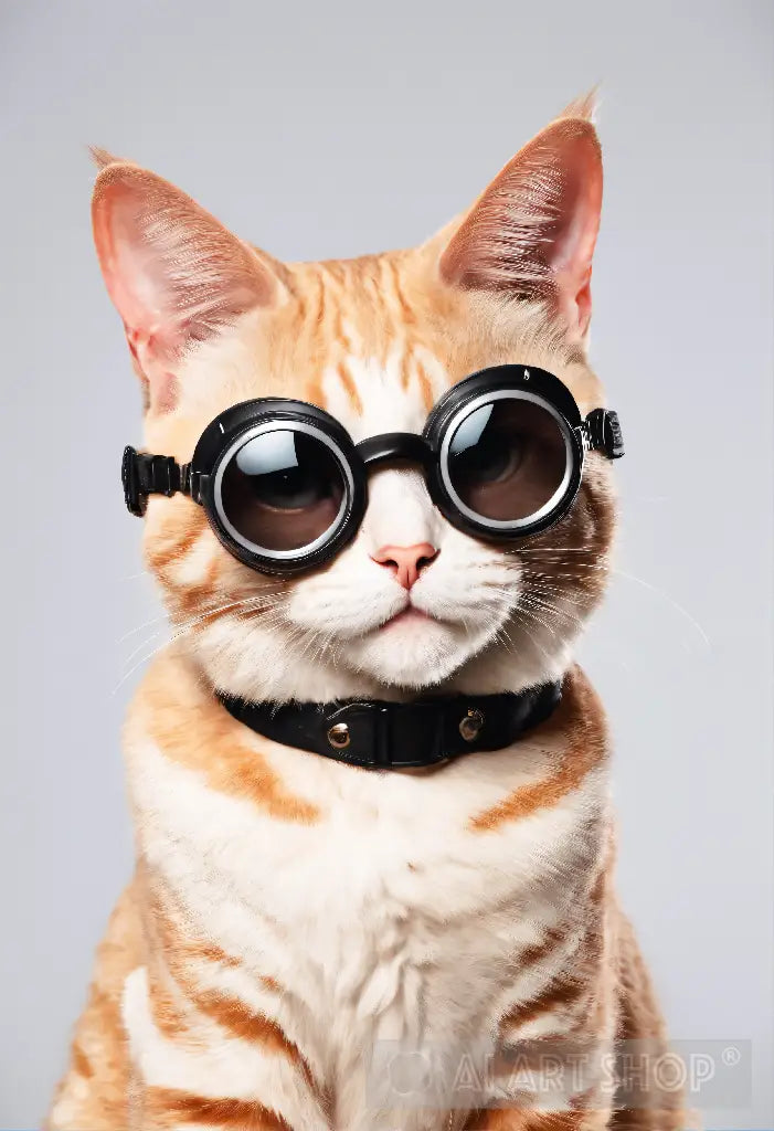 "Cat with Goggles: Giving models a run for their money!"