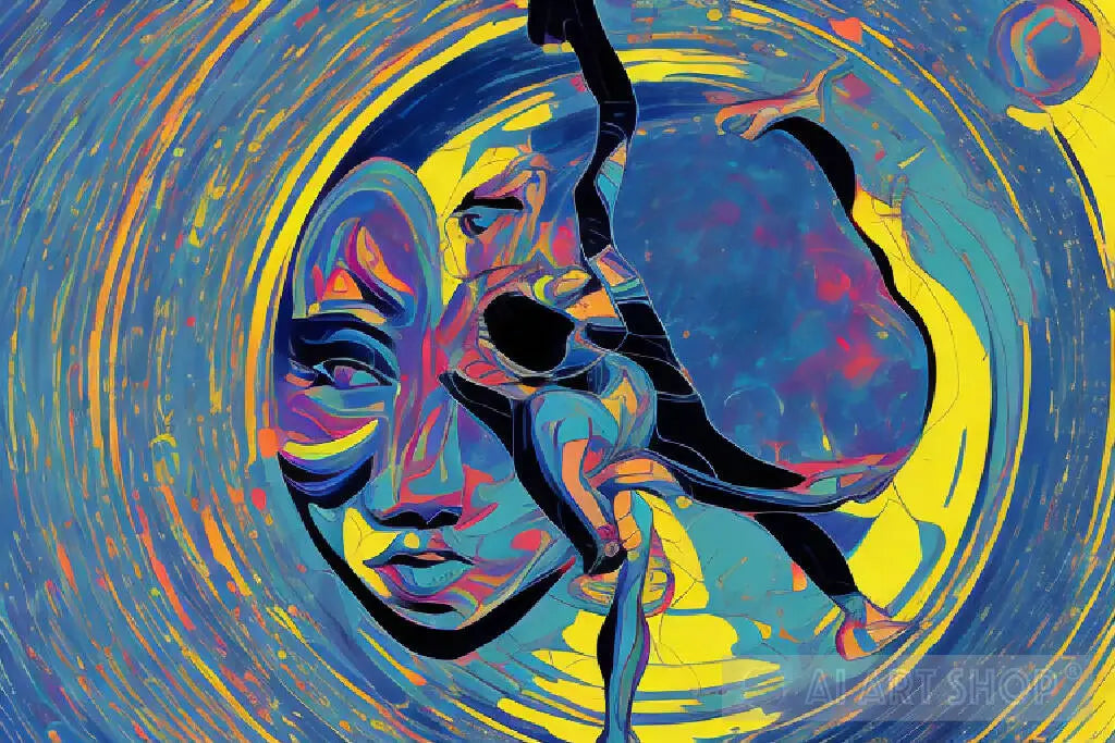 AI art dancing vortex