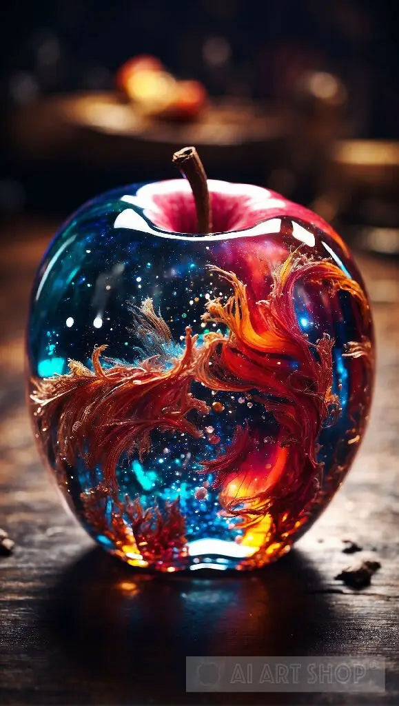 Exploring Conceptual Boundaries: Glass Apple in Abstract Art