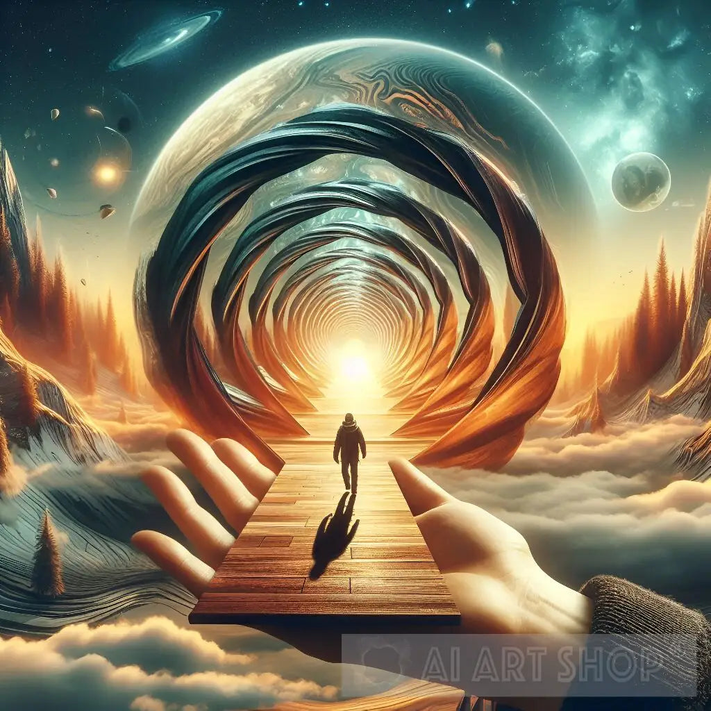 Path, Walking, Hand, Guide, Wooden Bridge, Landscape, Tranquility,