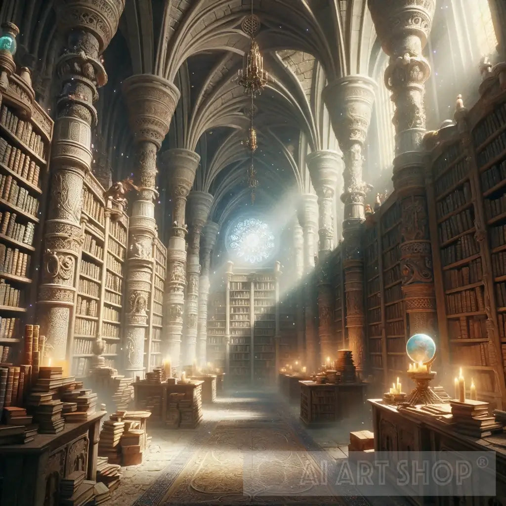 Illustration - The Hidden Library: Ancient Knowledge