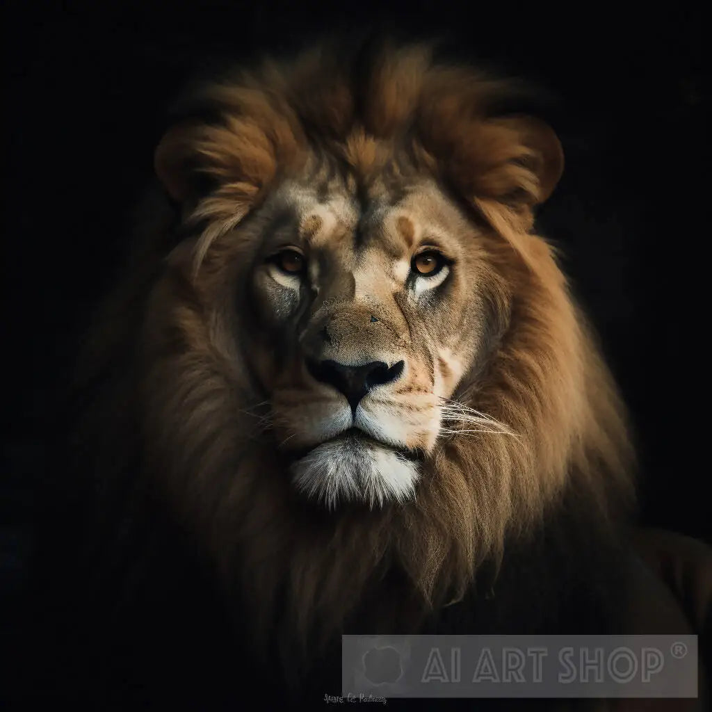 Lion painting