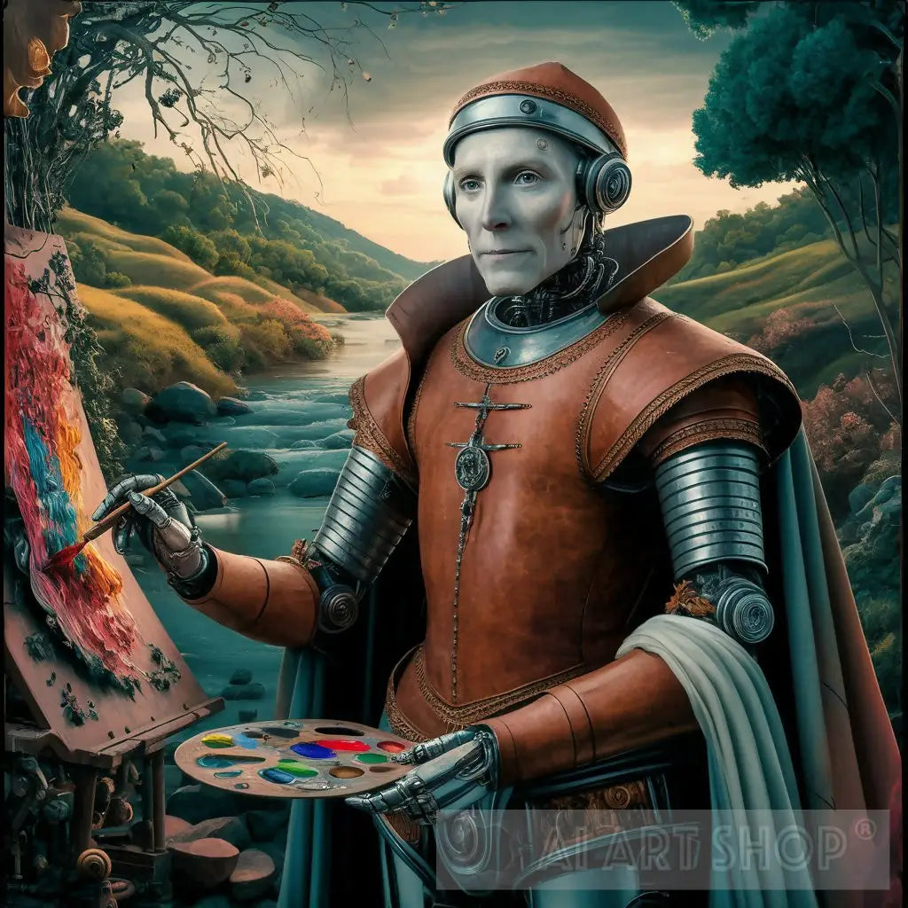 The Mechanical Muse: A Robot Painter in Renaissance Dress
