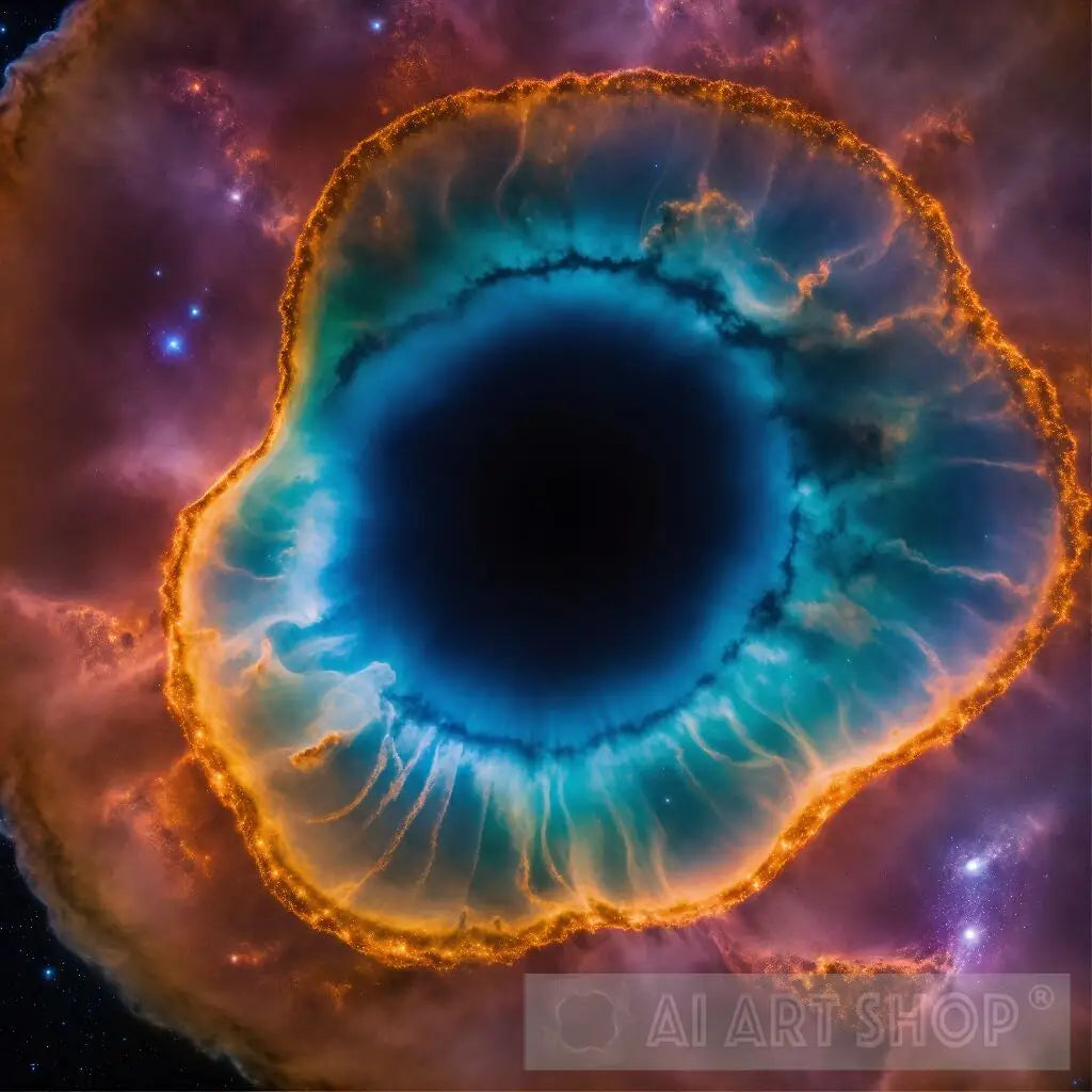 the mesmerizing beauty of a jellyfish-shaped nebula,