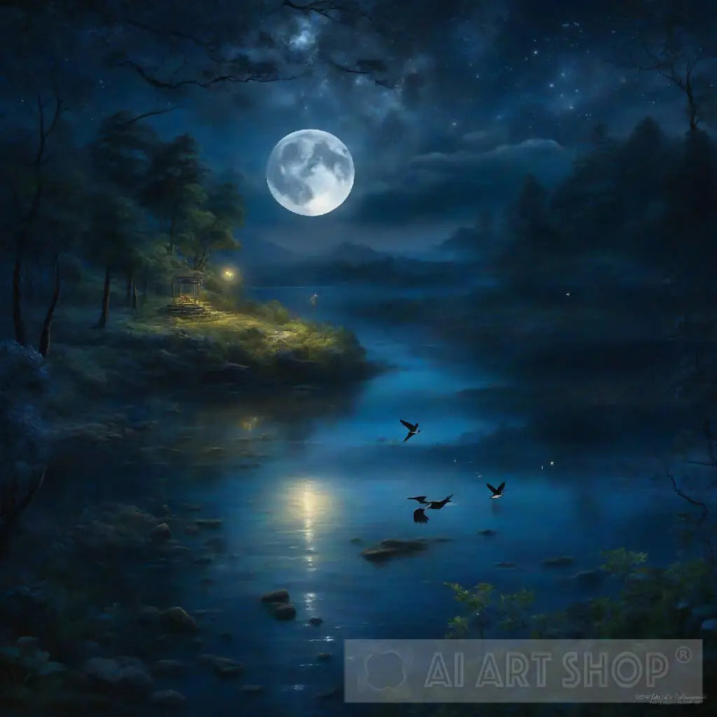 The moonlight is beautiful