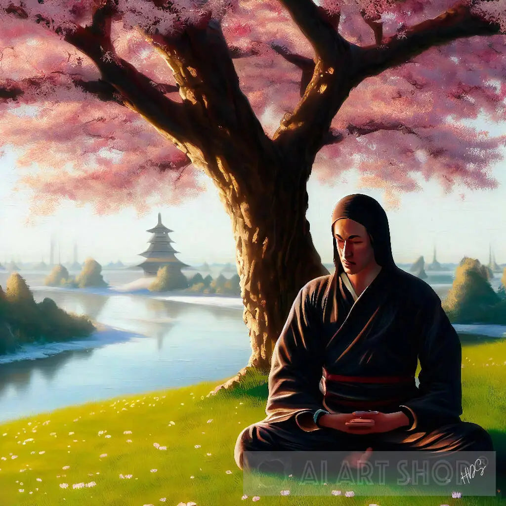 The Ninja Master Meditation by Filipe A. Silva from High Deck Studio