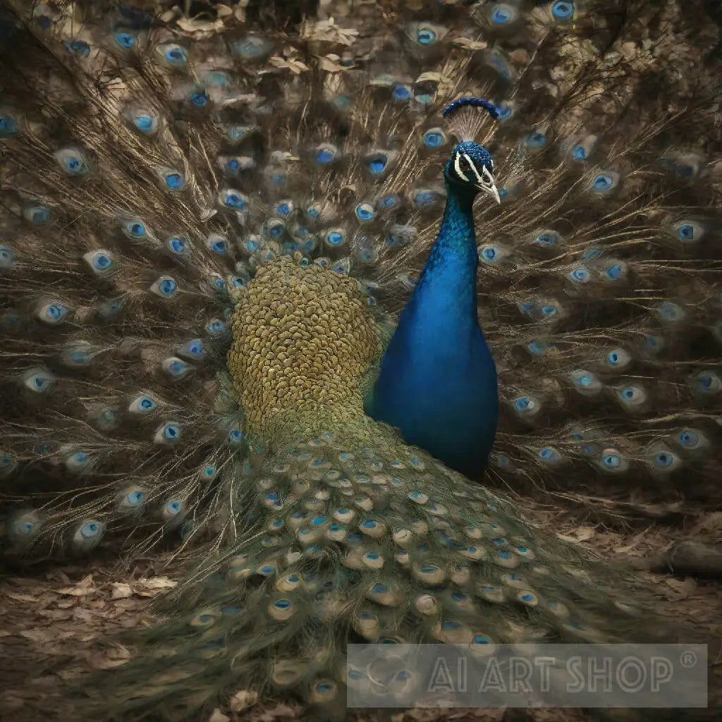The peacocks grand display