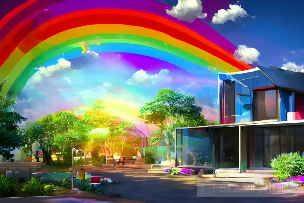 Rainbow House, always make you smile