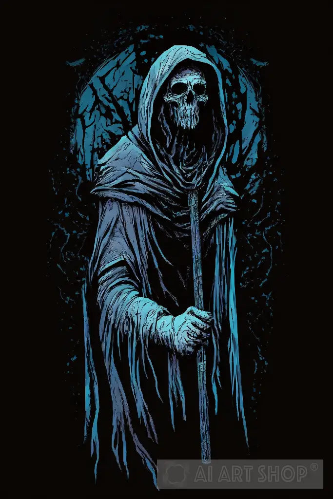 Reaper Shirt Design Metal Merchandise