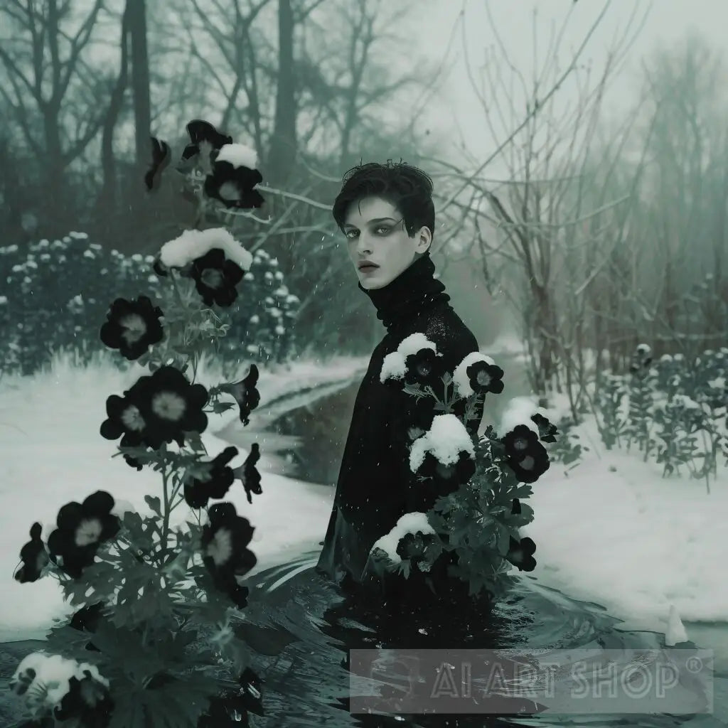 The River Runs Deep AI Gothic Portrait
