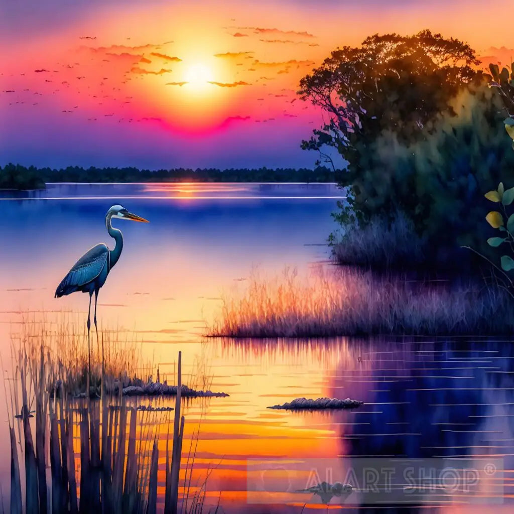 The sad bird and nature