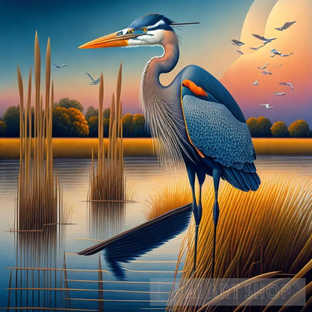 The sad bird and nature