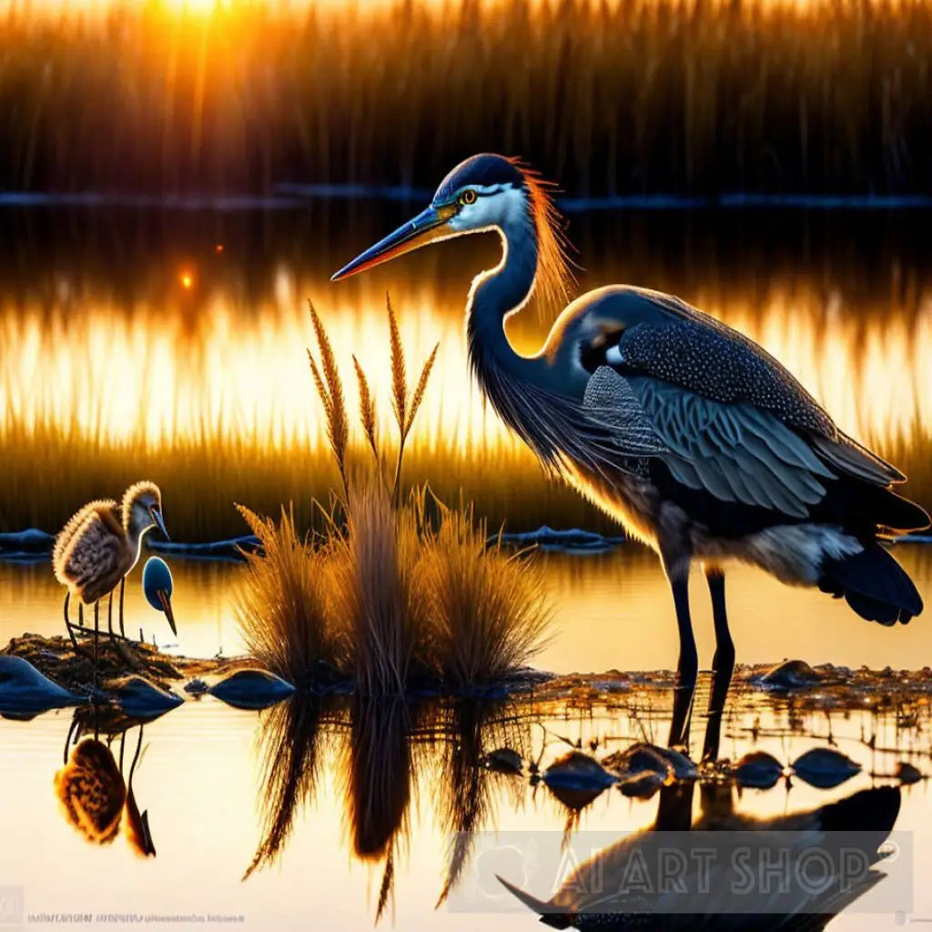 The sad bird meditates