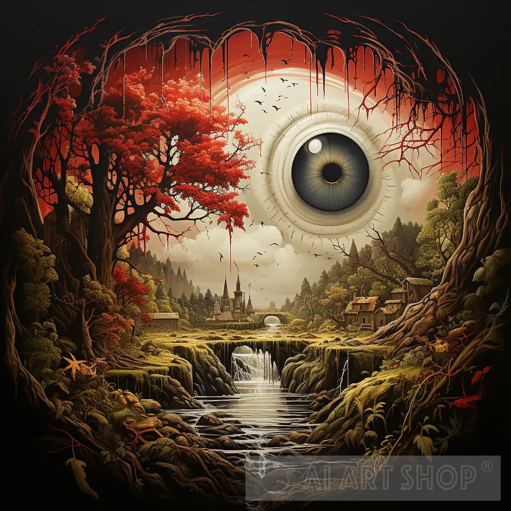 Eye, Seeing, Everything, Painting, Vision, All-seeing, Symbolic, Ar...