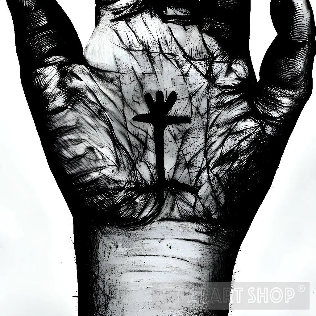 The Sign Hand Print Wall Art | Unique Handcrafted Home Decor