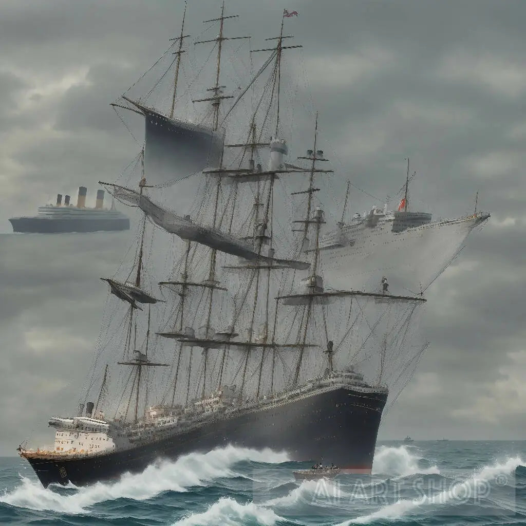 The Titanic chip in the wey sea