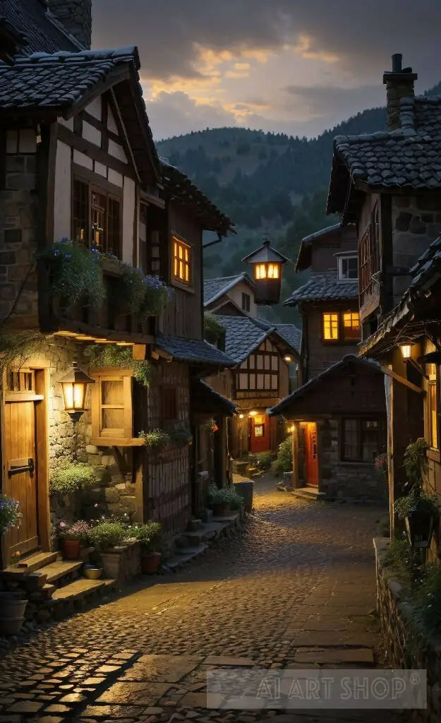 village,a rustic,windows