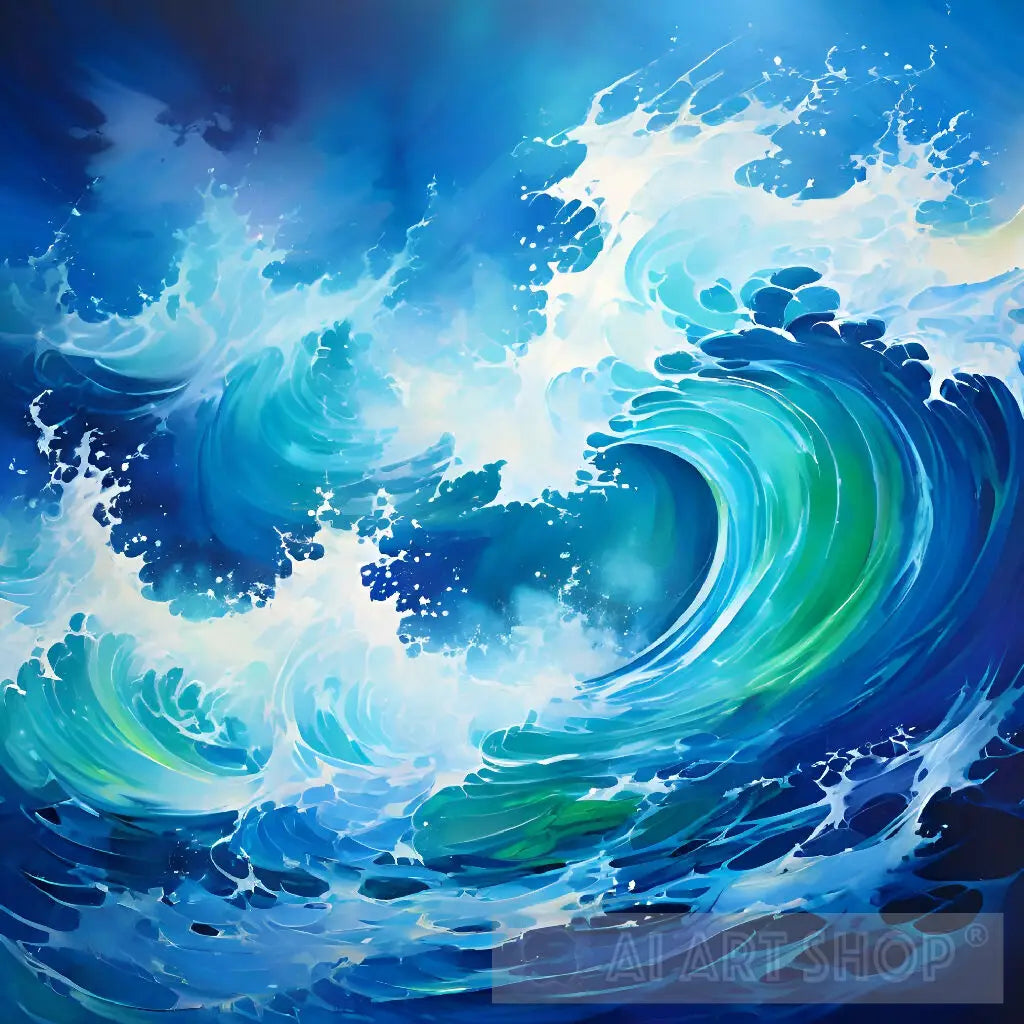 The Wave | Digital Art for Sale - Artist AI Art Shop