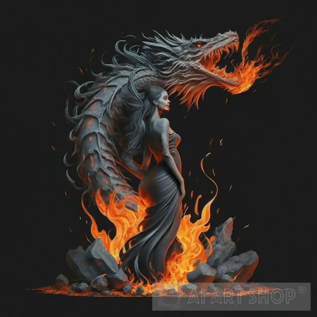 The woman and the dragon