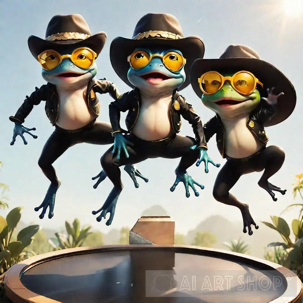 ai image of animals, fun, comical