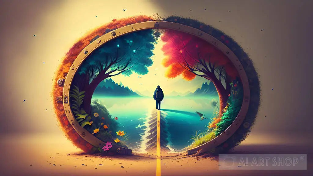 Time Traveler's Dream - Digital Art Image