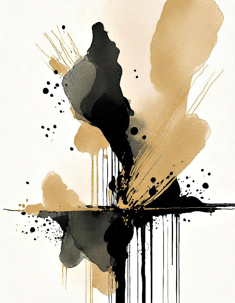 black art, beige art, splatter art, minimalist art, paint splatter,...
