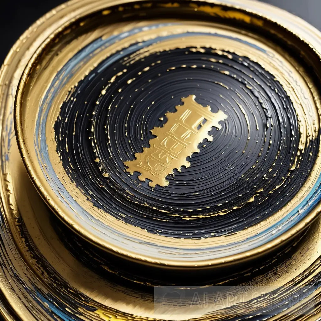 AI Generated painting Token Gold and Black