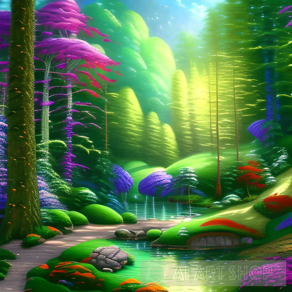 Tranquil Forest Background