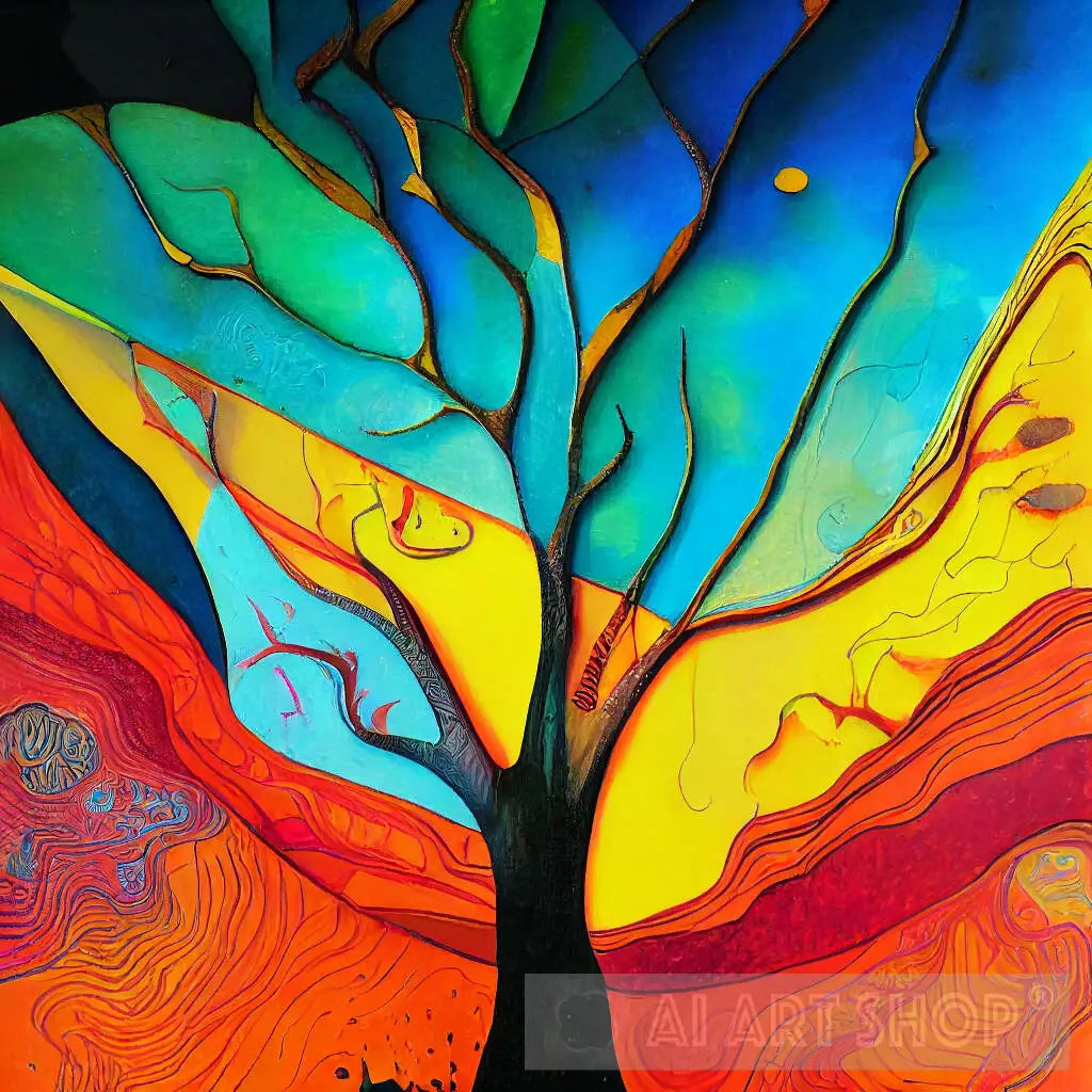 Tree - Original AI Art - Abstract