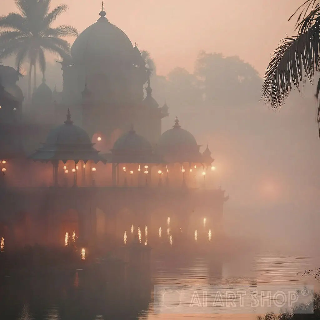 Tropical forest temple