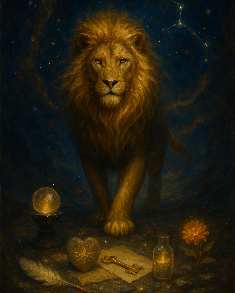 leo celestial lion artwork