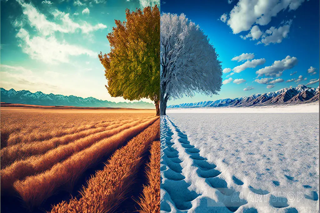 Two season in one photo 2