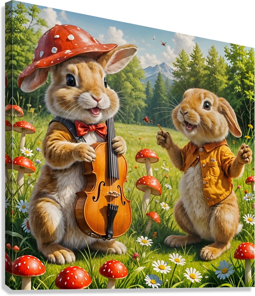 Rabbit Home Decor, Kids, Children, Digital Art Rabit